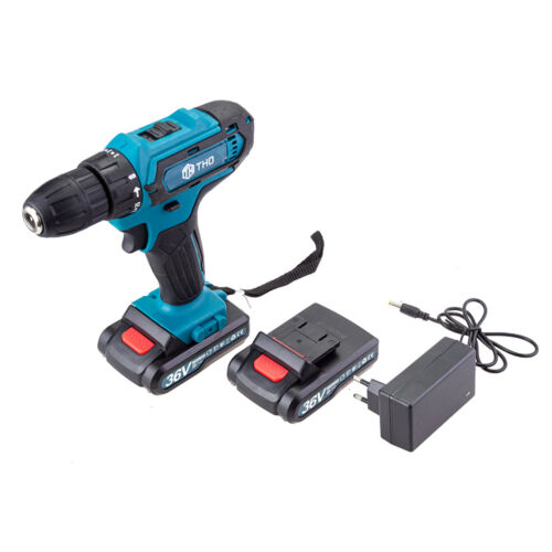 THO M-9003 akkus fúrógép 28 részes kiegészítő készlettel és 2 db 36 V ...
